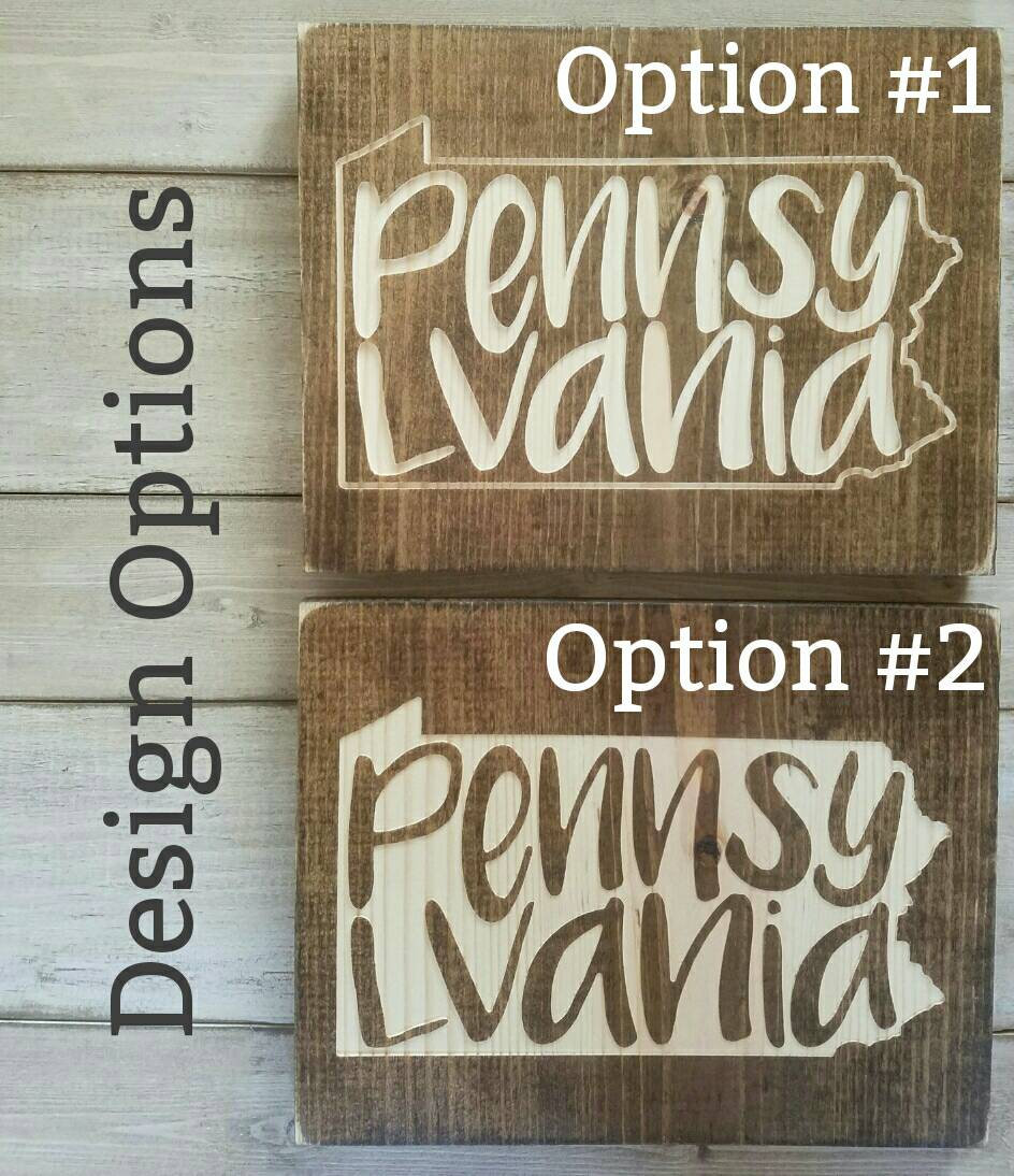 Pennsylvania Sign Pennsylvania Decor Pennsylvania Penn | Etsy