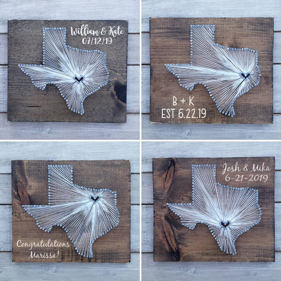 Texas String Art Texas Decor State String Art Texas Nail - Etsy