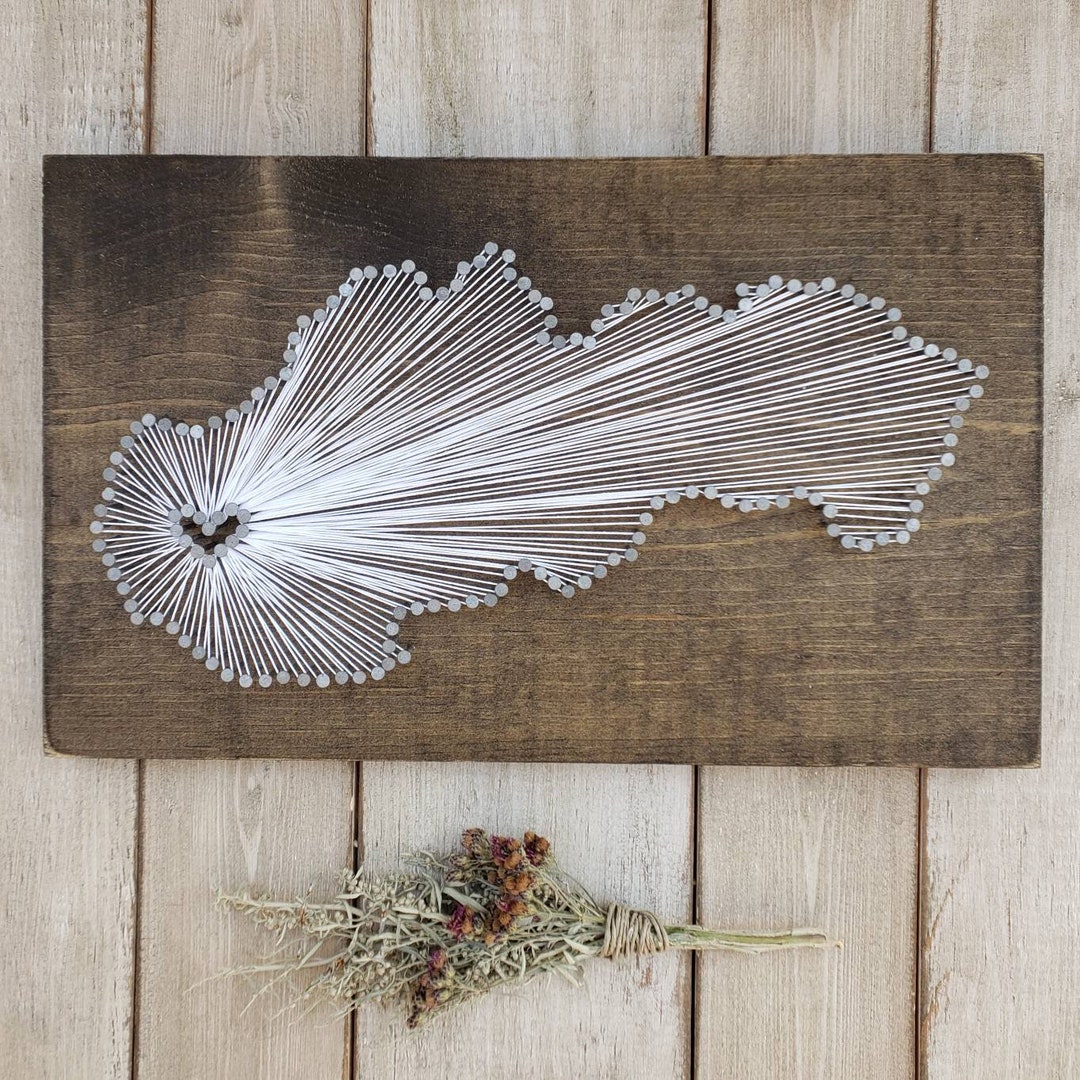 Slovakia String Art Sign, Slovakia Wall Art, Slovakia Nail Art Sign ...