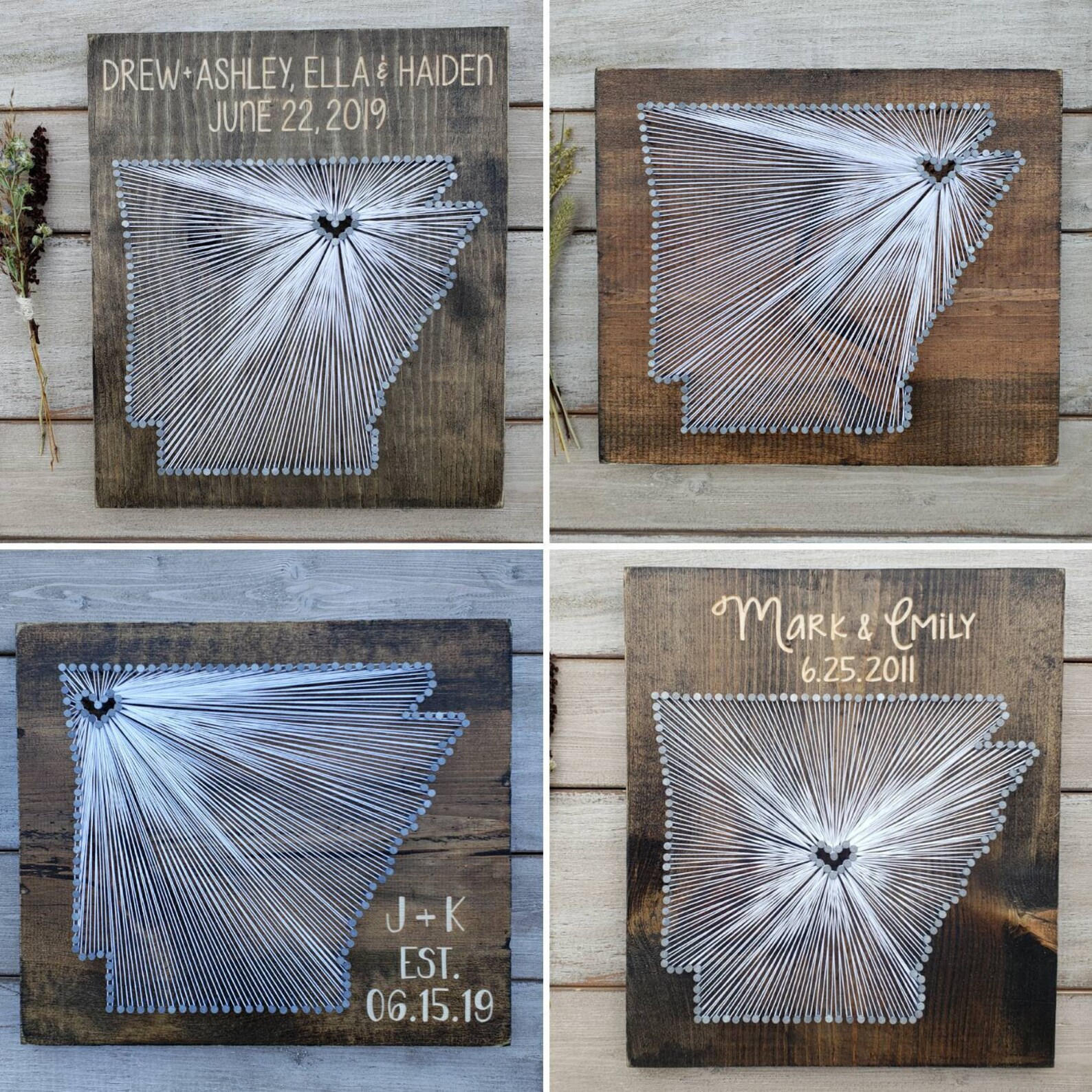 Arkansas String Art Arkansas Decor State String Art Rustic | Etsy