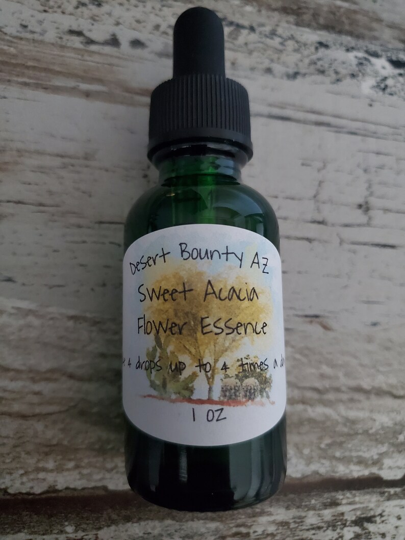 Sweet Acacia Flower Essence Floral Essence in 1 Oz Glass Dropper Bottle ...