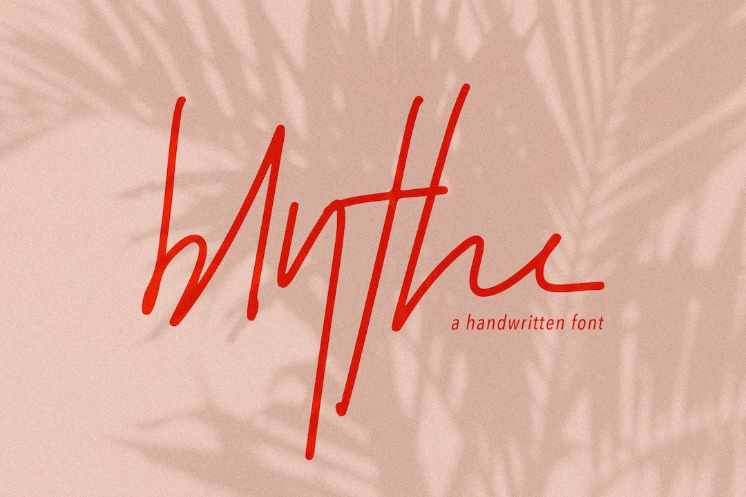 Blythe Handwritten Script | Graphic Design | Typography | Handwritten ...