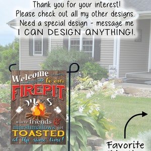 Firepit Flag, Fire Pit, Flag , Personalized Flags, Fire Pit, Camping ...