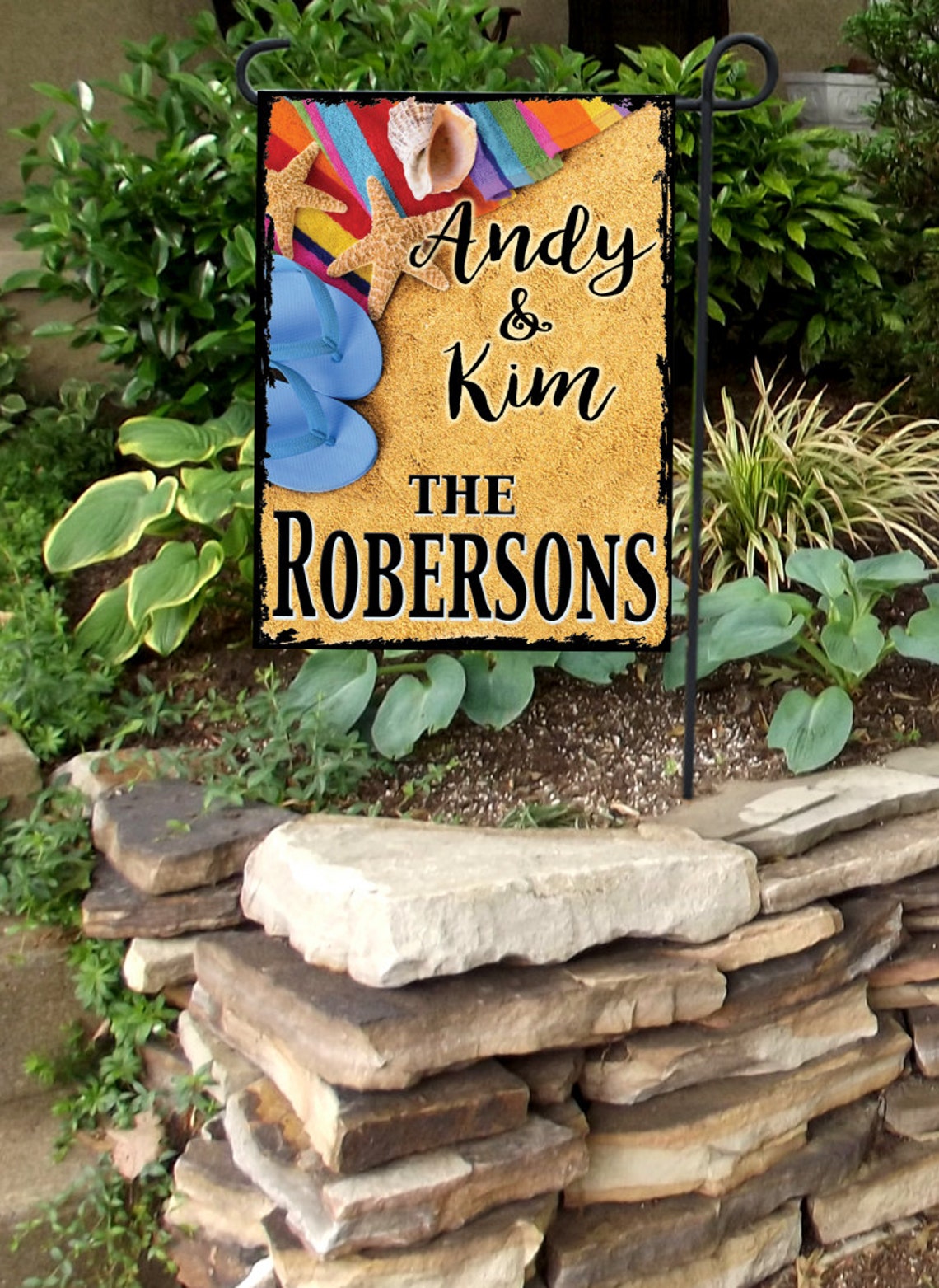 Beach Flag, Lake Flag, Personalized Flags, Lake House Garden Flag, Lake ...