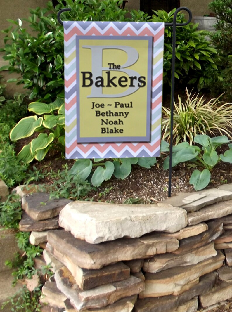 Garden Flag Personalized Flag Family Names Family Flag - Etsy