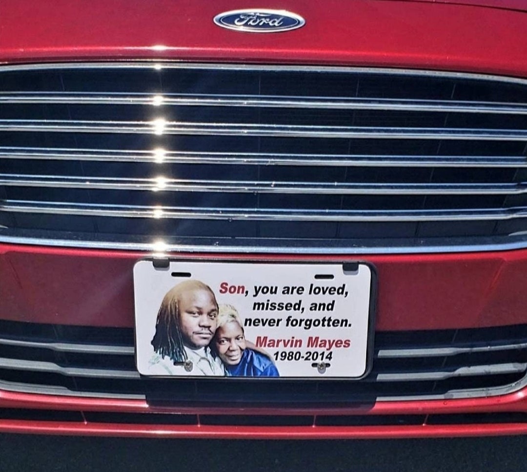 Memory License Plate, Photo Memorial Plate, Personalized License Plate ...