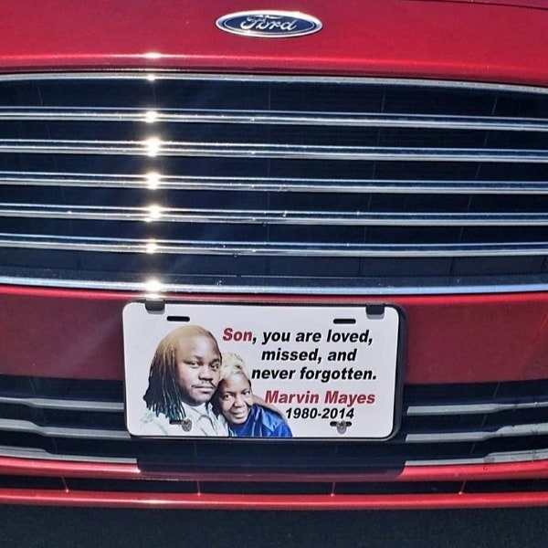 In Memory License Plate - Etsy