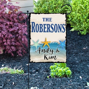 Beach Flag, Lake Flag, Personalized Flags, Lake House Garden Flag, Lake ...