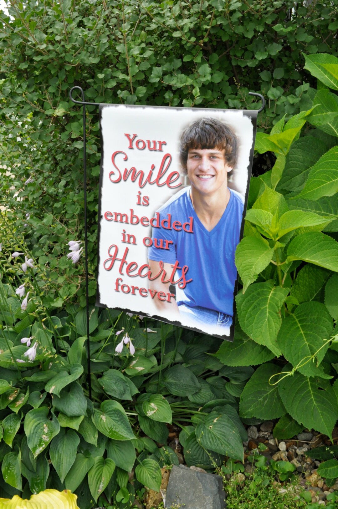 Personalized Memorial Flag, Personalized Flag, Garden Flag, Vinyl Sign ...