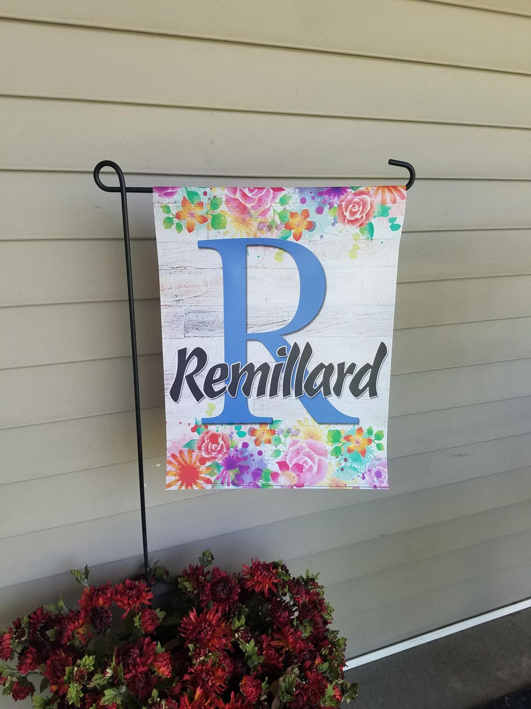 Name Flag, Home Flag, Garden Flag, Personalized Flag, House Flag, Vinyl ...