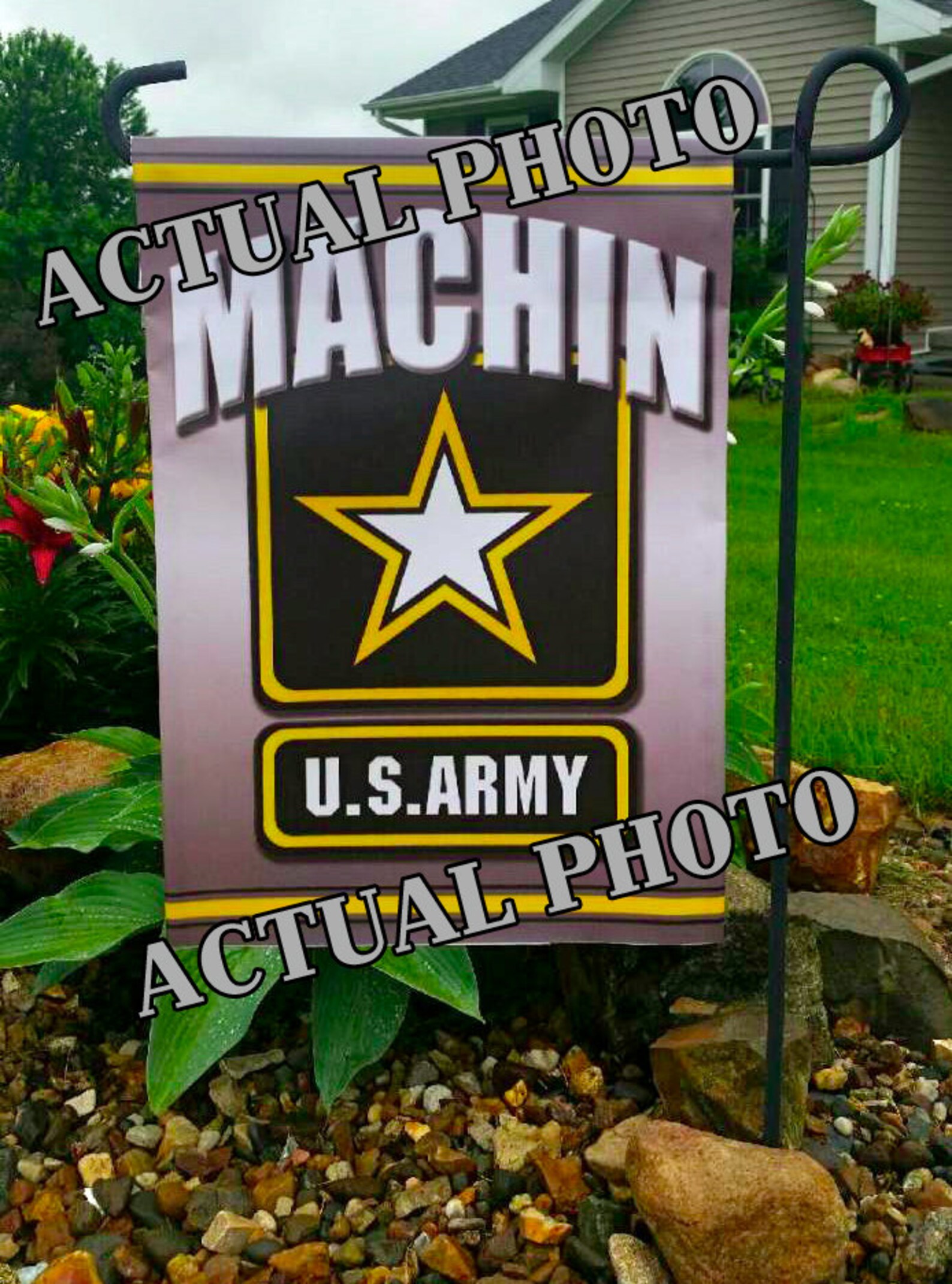 Army Garden Flag Personalized Army Flag Vinyl Outside Flag - Etsy