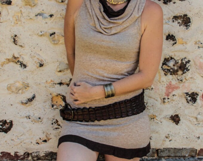 Desert Sand Tunic With Hood - Madmax - Industrial Style - Goa - Burning ...