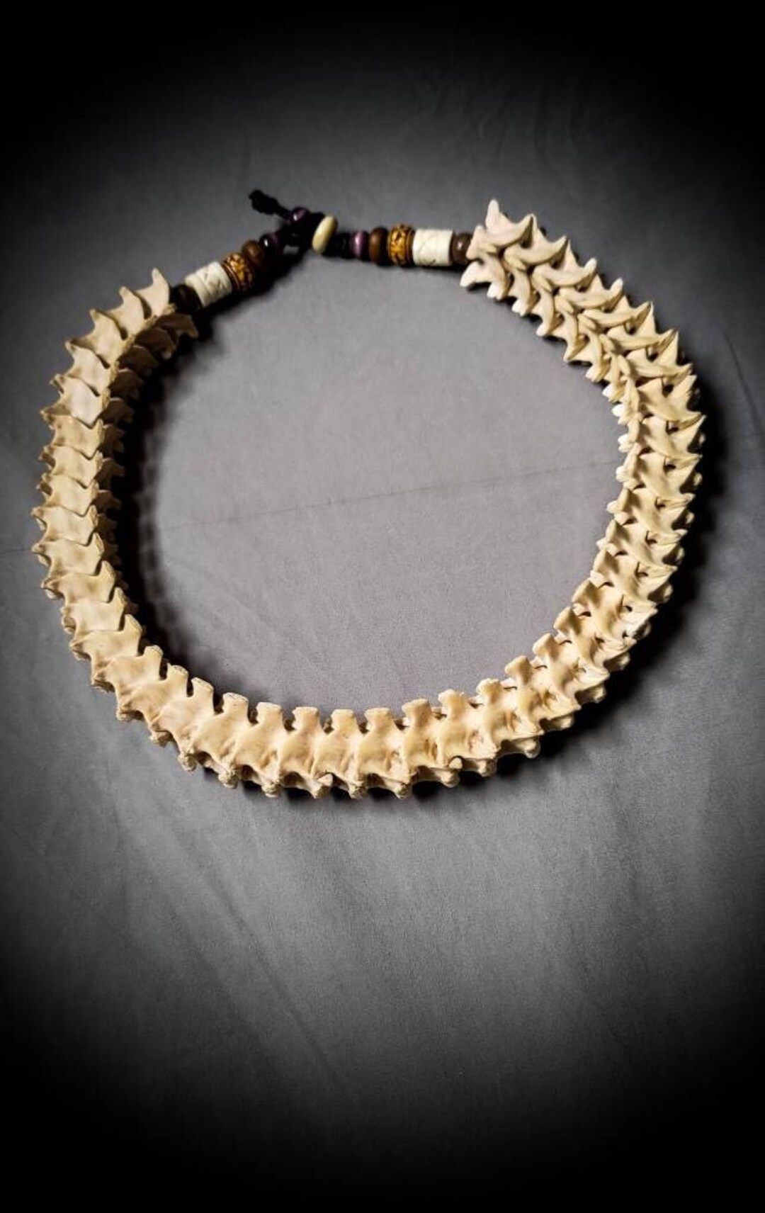 XXL Large Voodoo Snakes Bones Necklace-unique Piece-snake Vertebras ...
