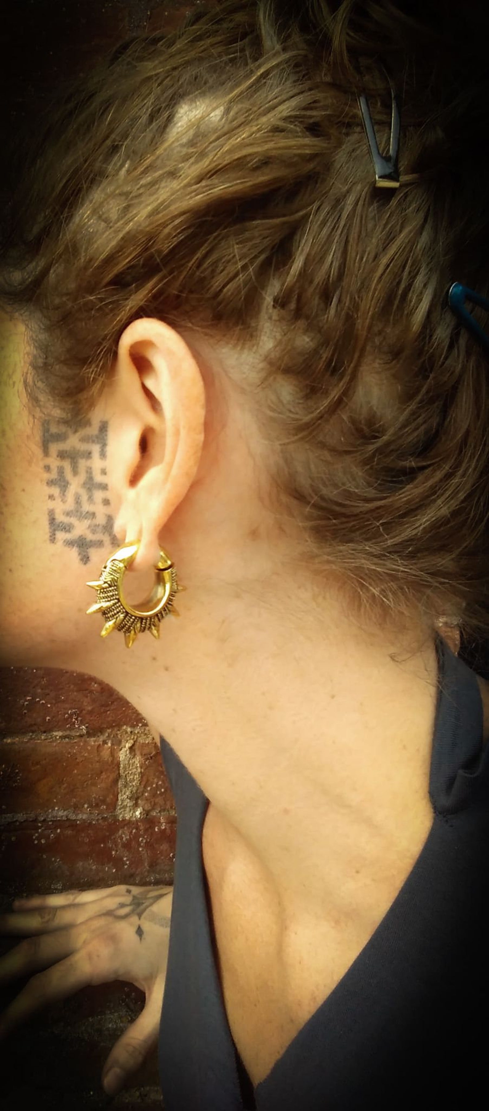 Brass Sun Spikes Biomeca Ears Weight-8mm-2ga-new - Etsy