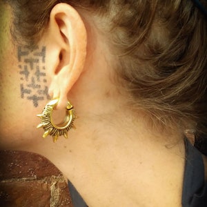 Brass Sun Spikes Biomeca Ears Weight-8mm-2ga-new Collection-body ...