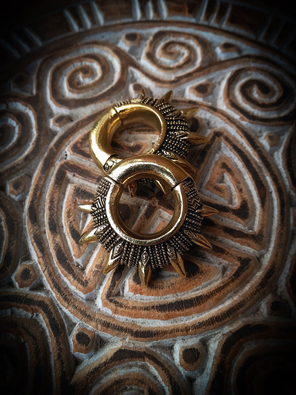 Brass Sun Spikes Biomeca Ears Weight-8mm-2ga-new - Etsy