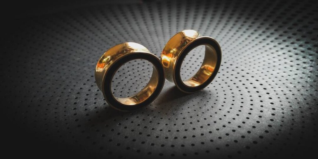 Brass Black Shell Ears Plugs-new Collection-stretched Ears-body ...