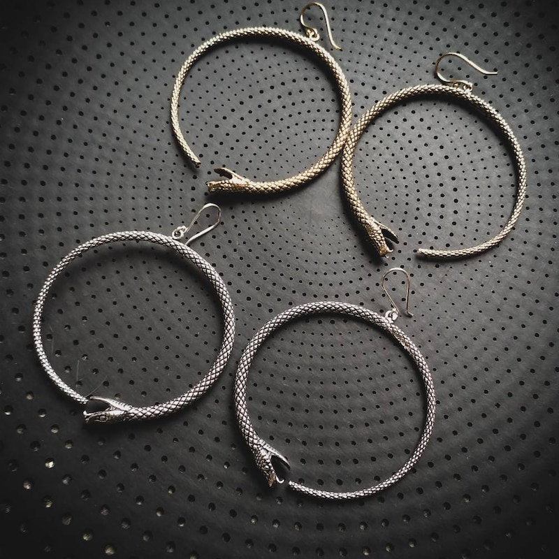 Ouroboros Earring - Etsy