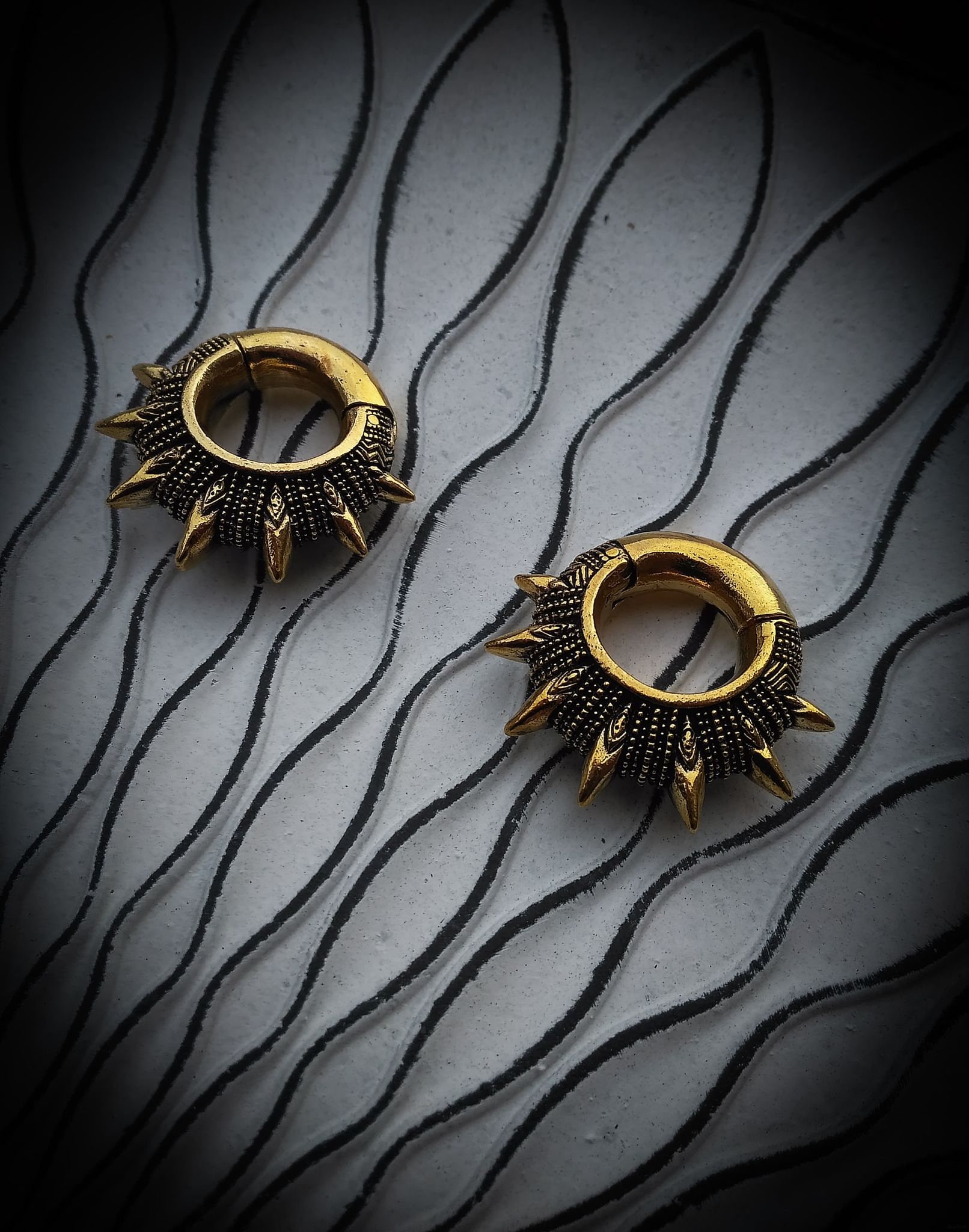 Brass Sun Spikes Biomeca Ears Weight-8mm-2ga-new - Etsy