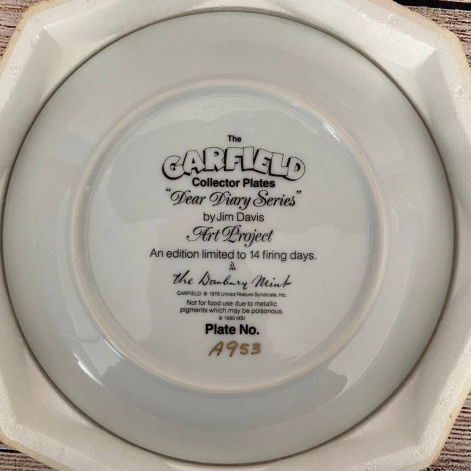 Danbury Mint Garfield Collectors Plate - Etsy