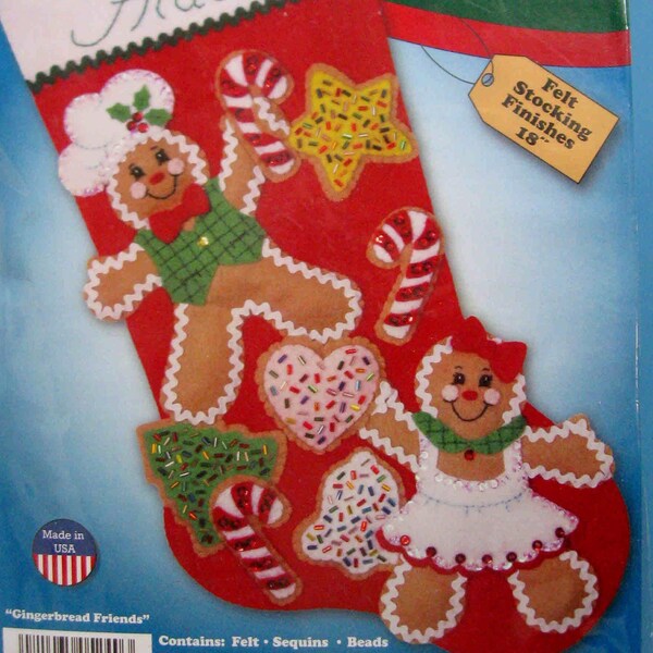 Gingerbread Stocking - Etsy