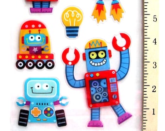 Mini Mech Sticker Tiny Cute Mech Warriors Adorable Mech - Etsy