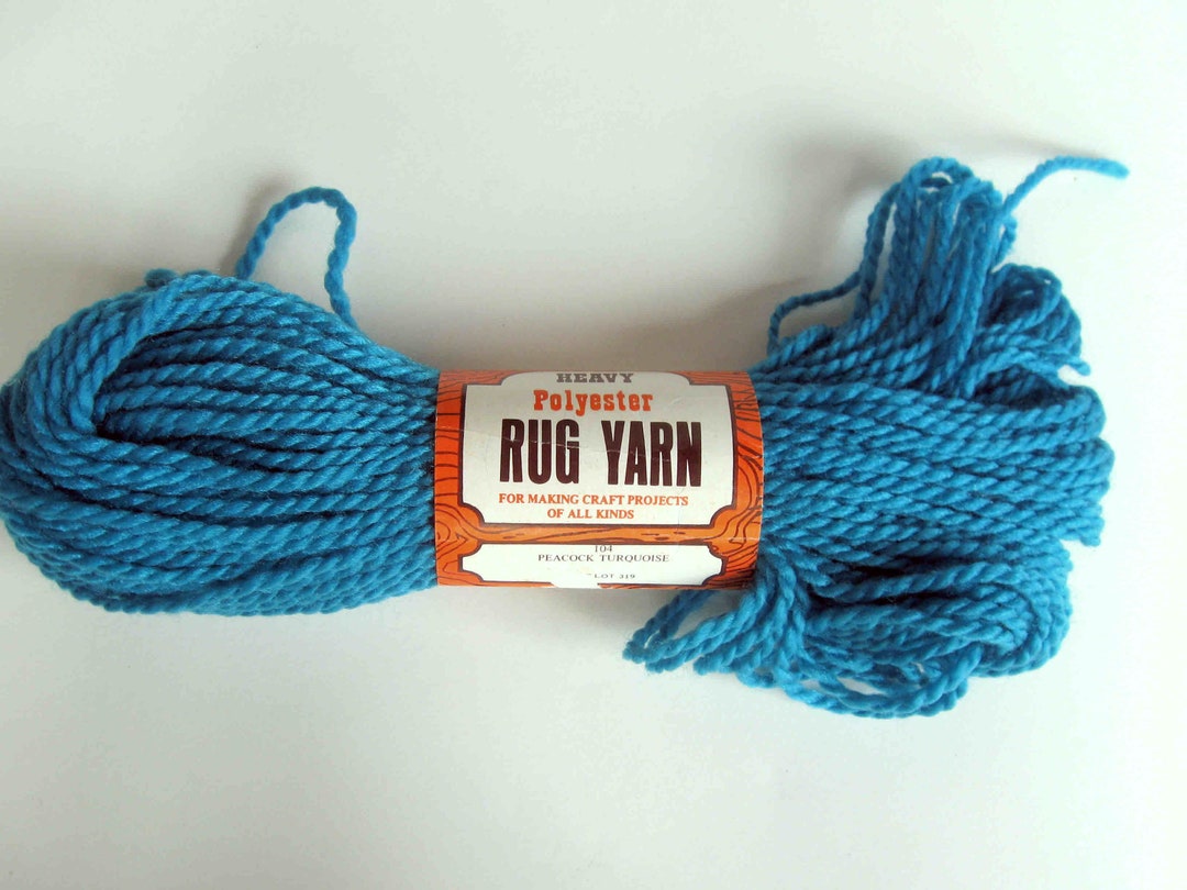 Vintage Rug Craft Yarn/ Rug Crafters Heavy Polyester Rug Craft Yarn 2-1 ...