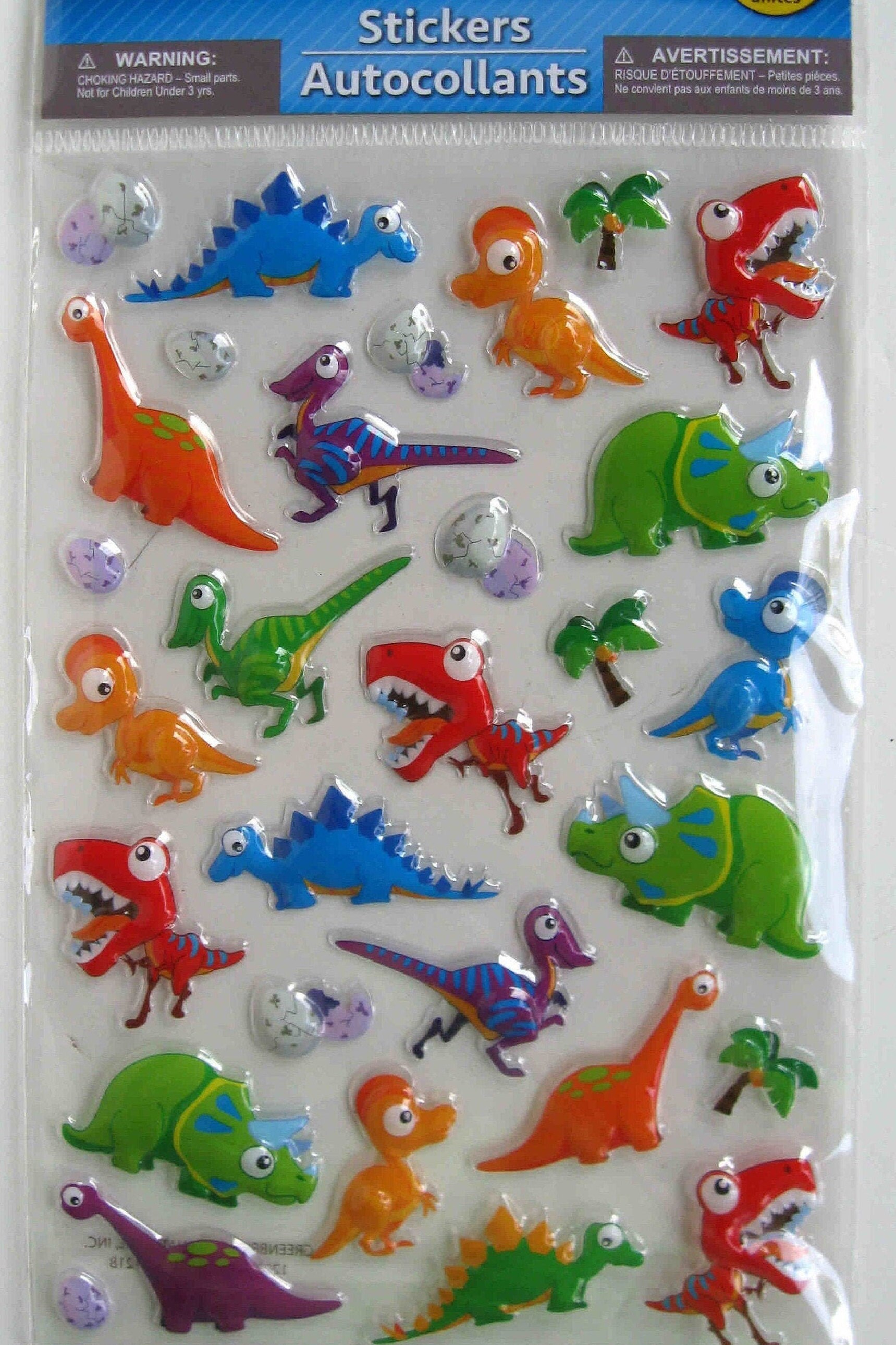 DINOSAUR Sticker Set/ Mini Dinosaur Stickers/ Dinosaur Pop-up - Etsy ...