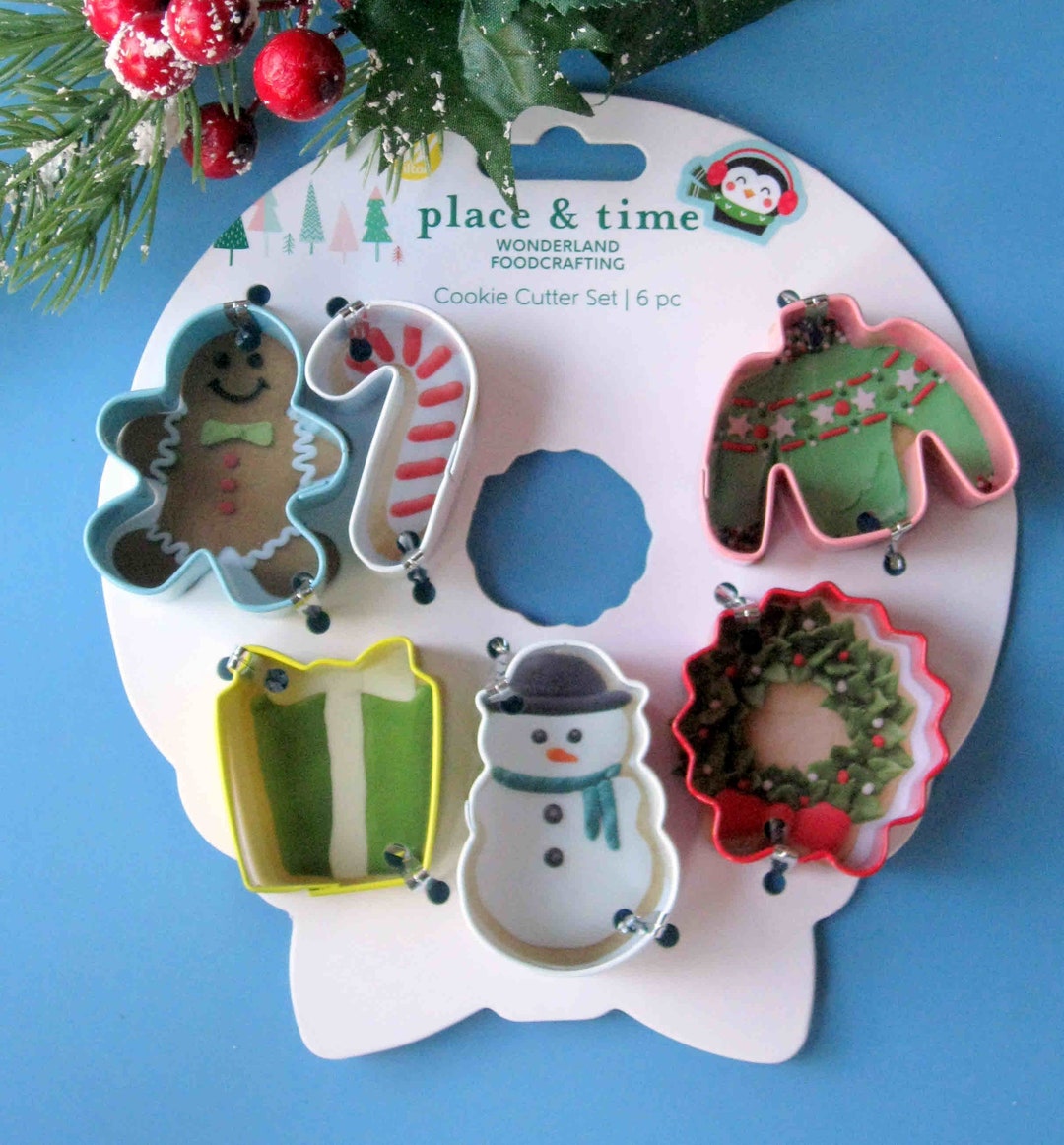 Mini CHRISTMAS COOKIE CUTTERS set of 6/ Winter Holiday Mini Cookie ...