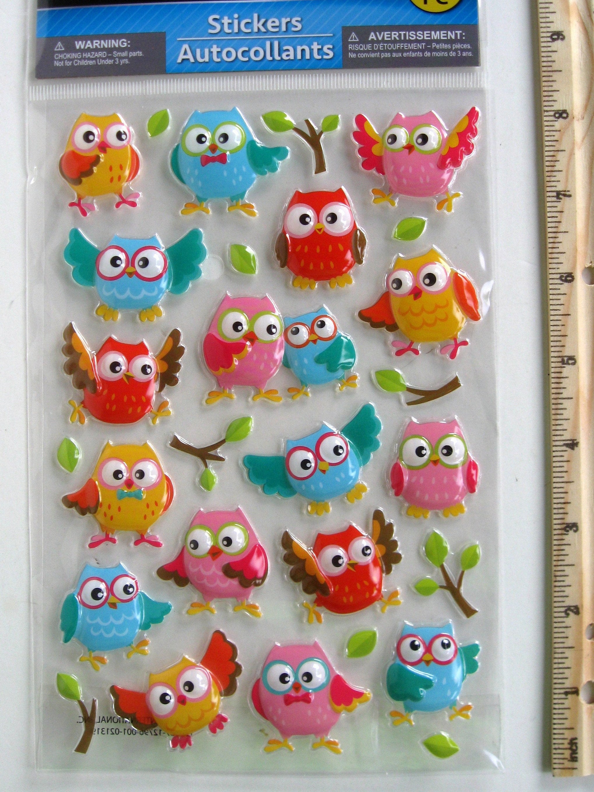 Paper, Party & Kids Stickers Glitter Owl Icon Stickers Owl Stickers Owl ...
