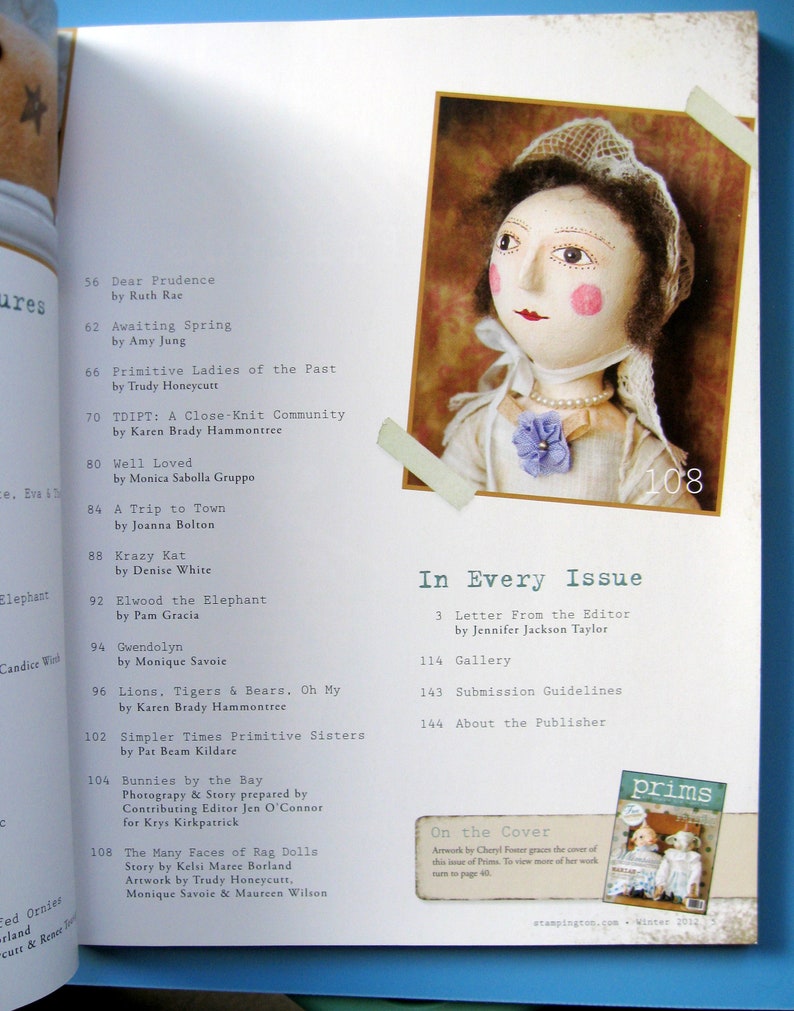 PRIMS Magazine/ Prims Doll Artists Magazine and Doll Patterns/ - Etsy