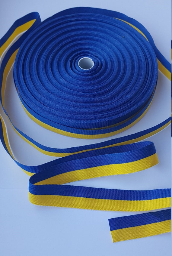 Ukrainian National Flag Ribbon 2cm Wide / Blue Yellow Ukraine | Etsy