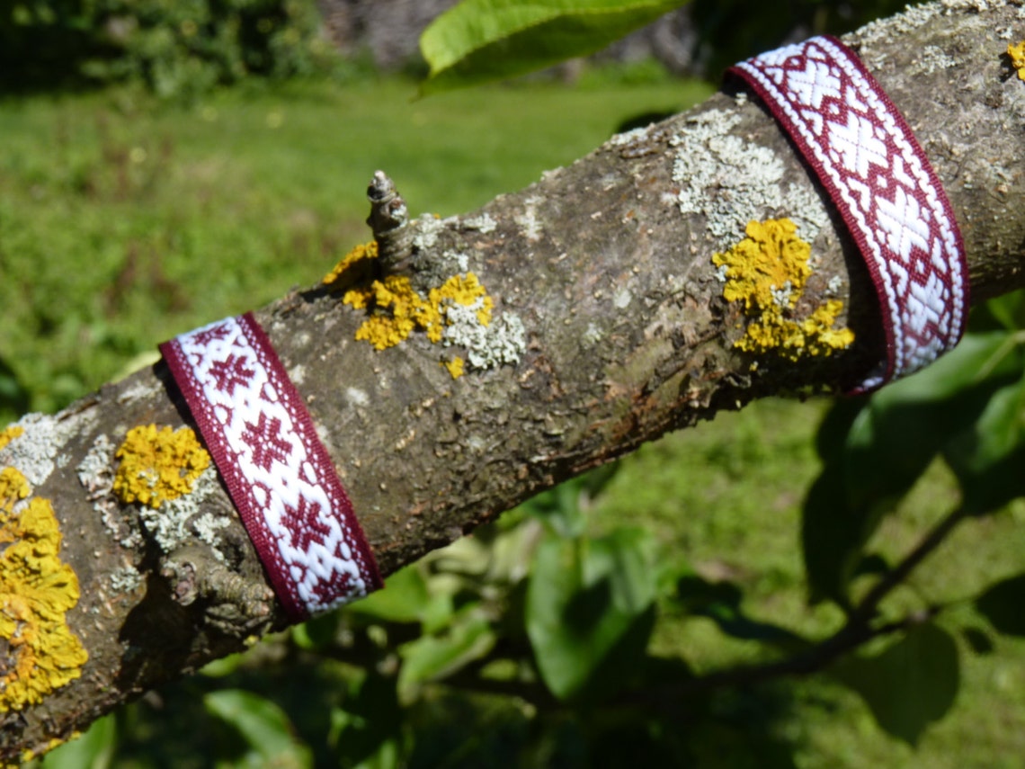 Latvian Folkloric Bracelet With auseklis Latvian Folkloric Star Sign ...