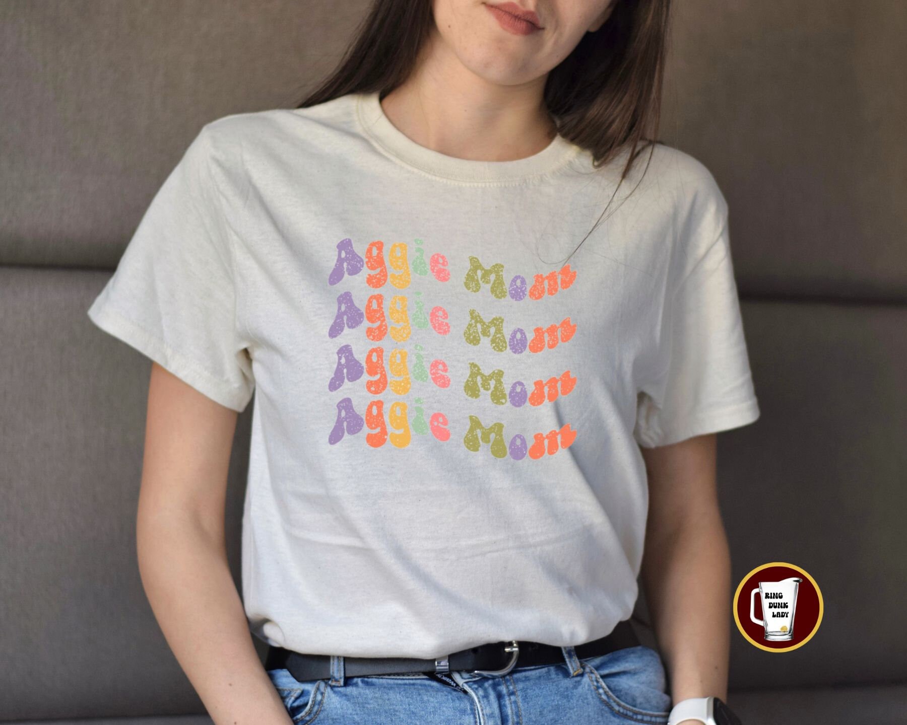 Aggie Mom Retro Wave Tshirt, Texas A&M Aggie Mom Tshirt, Aggie Mom ...