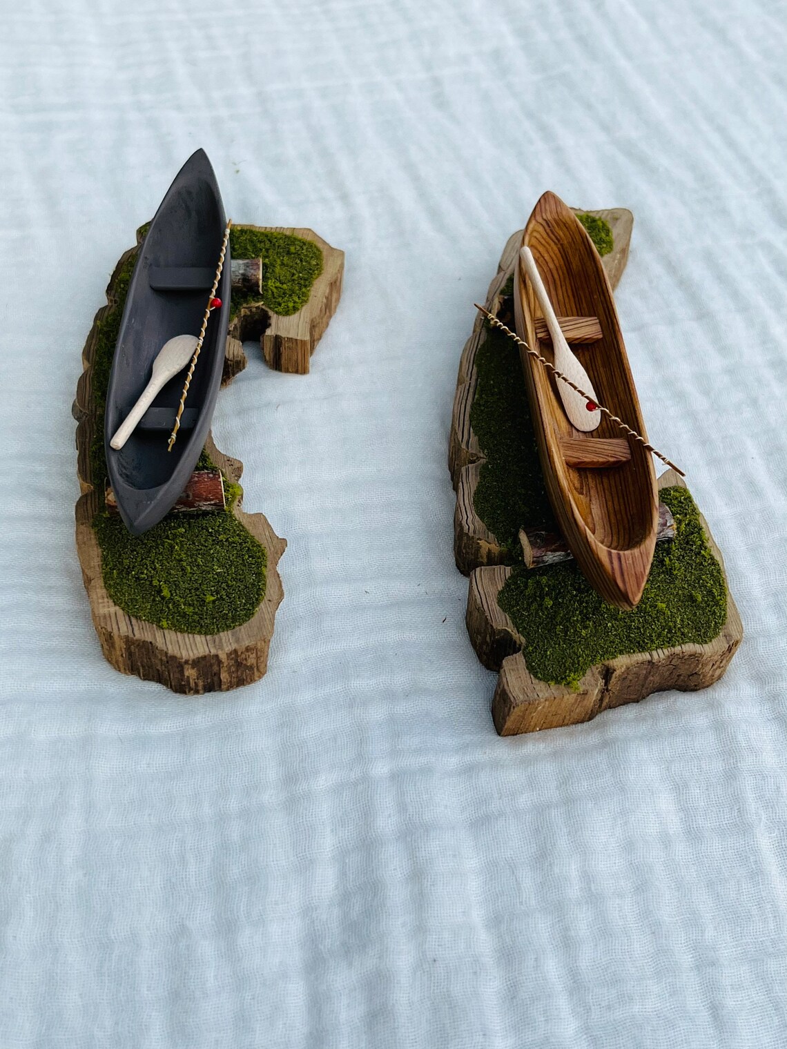 Louisiana Cypress Dugout Canoe With Paddle and Fishing Pole - Etsy