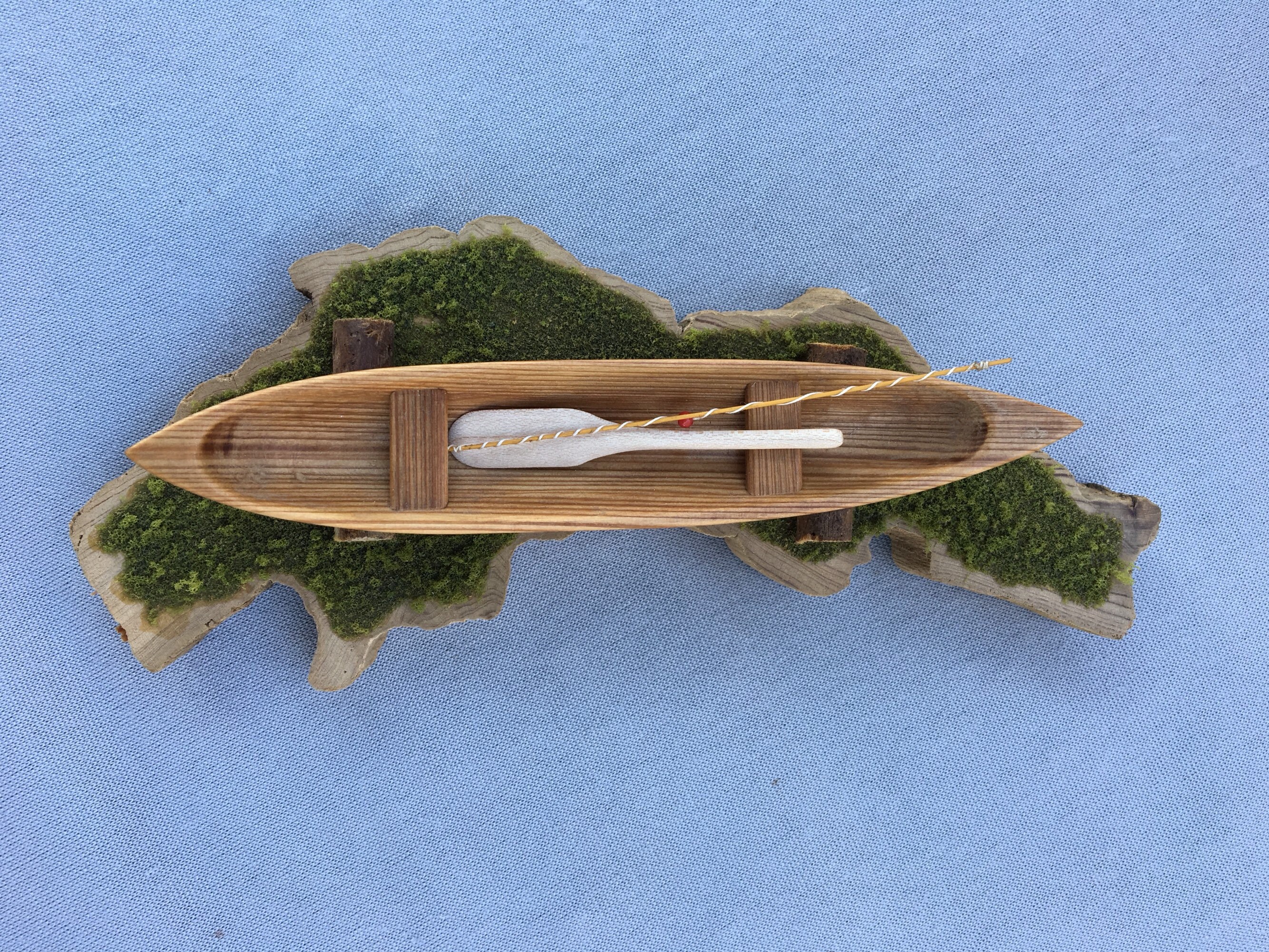 Louisiana Cypress Dugout Canoe With Paddle and Fishing Pole - Etsy