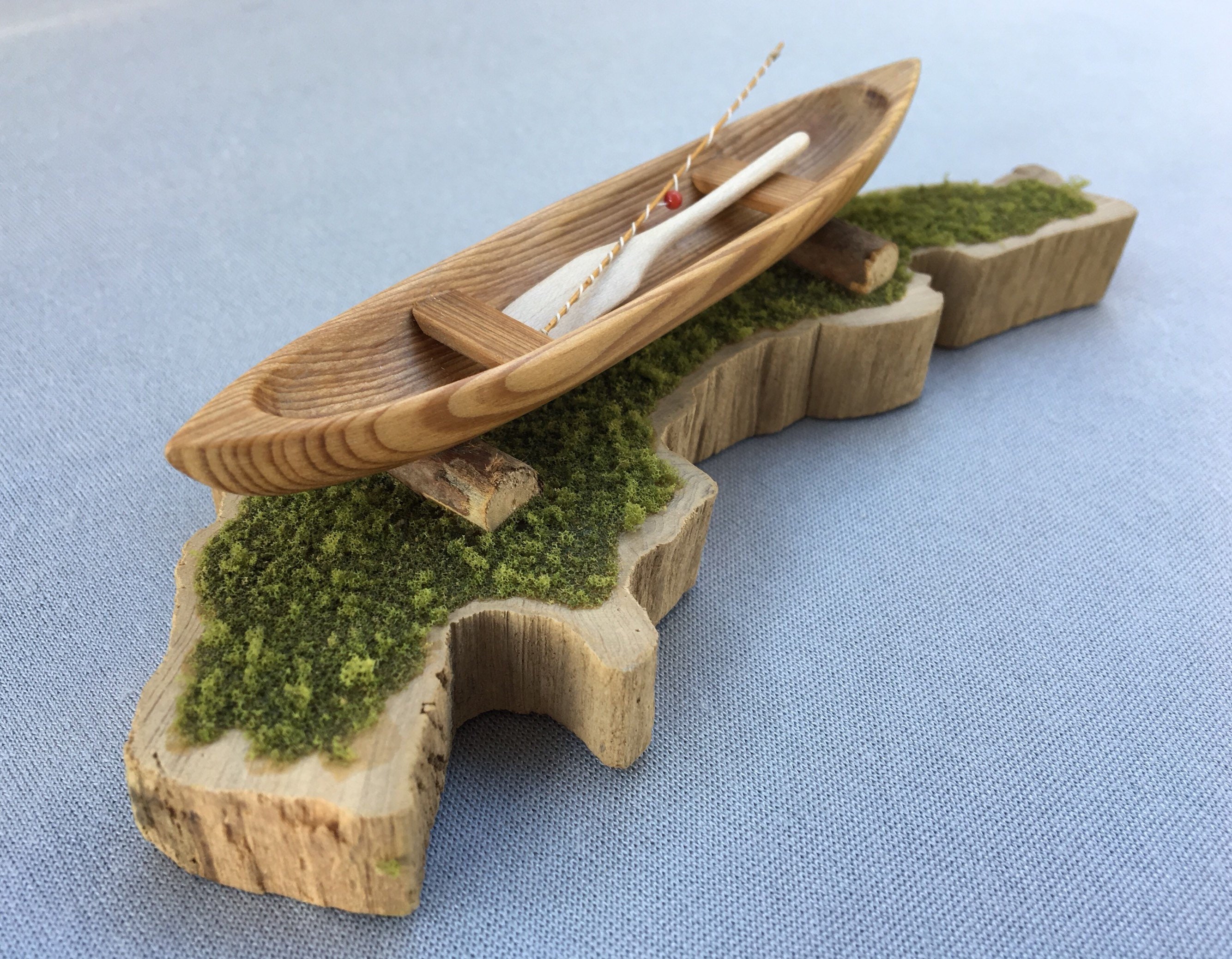 Louisiana Cypress Dugout Canoe With Paddle and Fishing Pole - Etsy