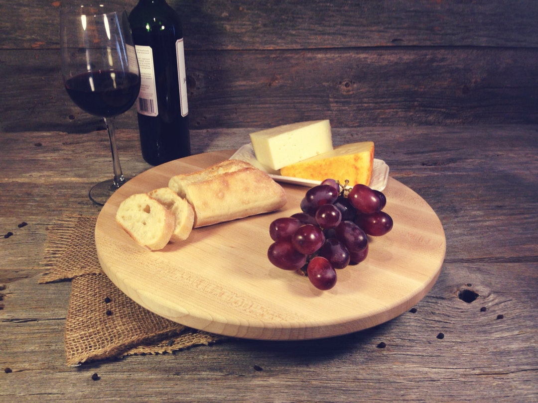 Butcher Block Style Maple Lazy Susan - Etsy