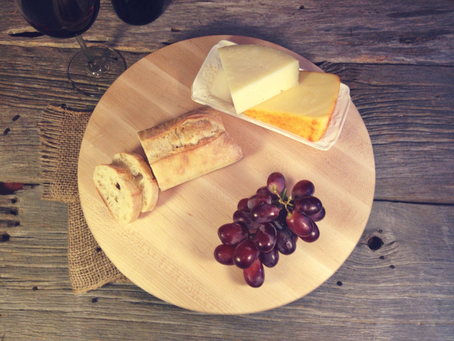 Butcher Block Style Maple Lazy Susan - Etsy