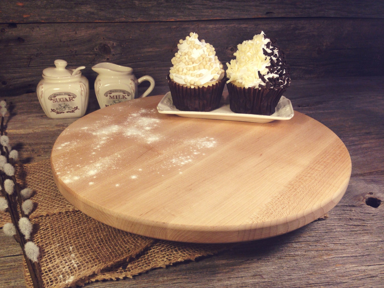 Butcher Block Style Maple Lazy Susan - Etsy Canada