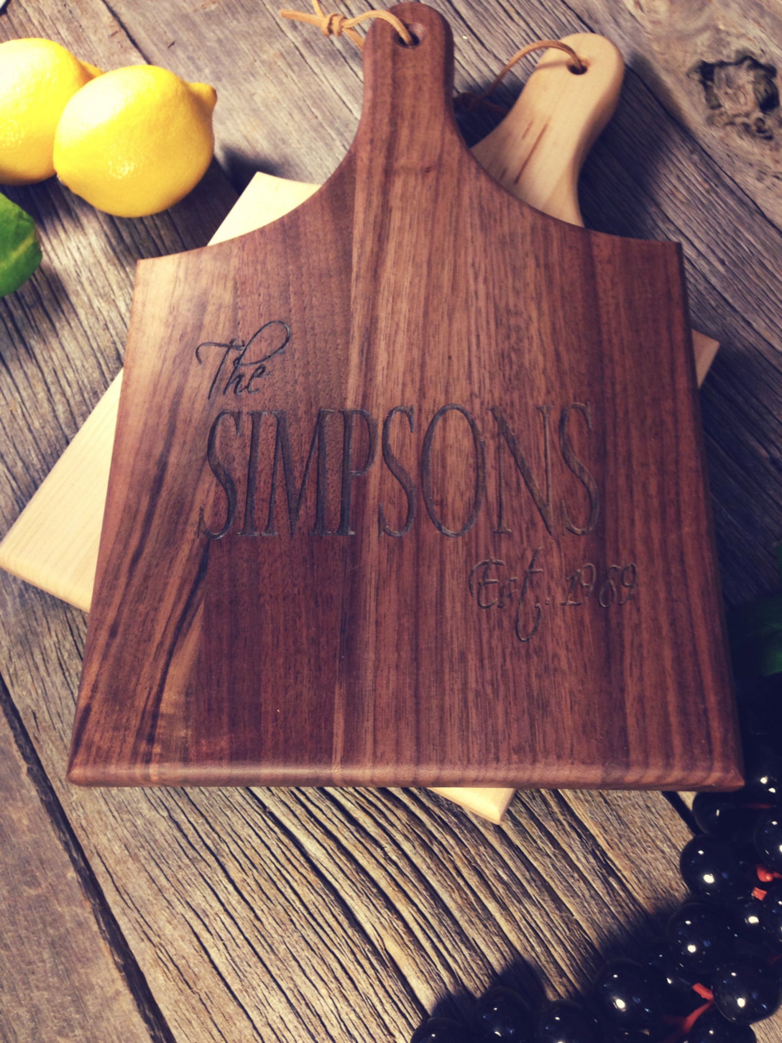 Personalized Walnut or Maple Canuck Cutting Board Serving Board Custom ...