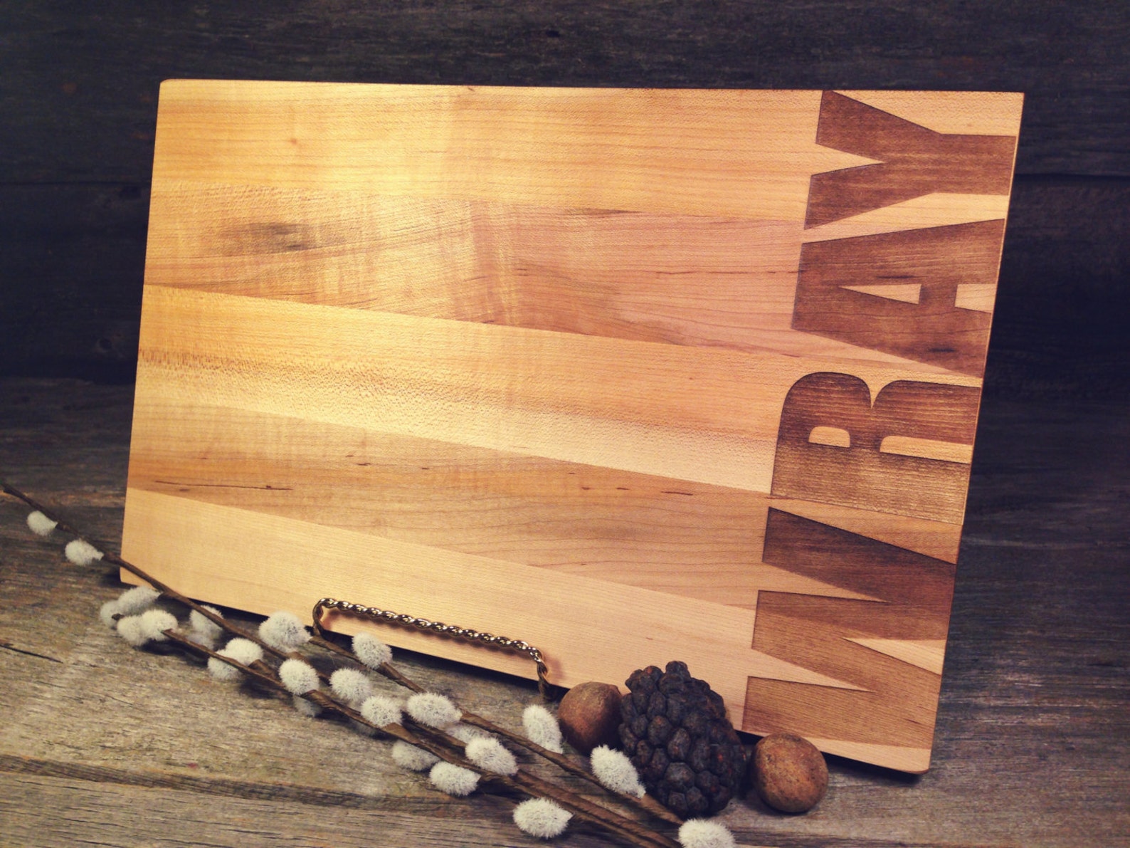 Personalized Maple Canuck Cutting Board Laser Engraved With Family Name ...