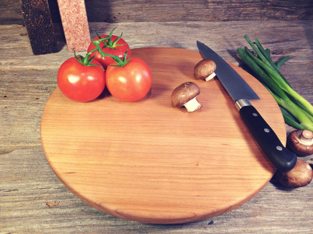 Butcher Block Style Cherry Lazy Susan - Etsy Canada