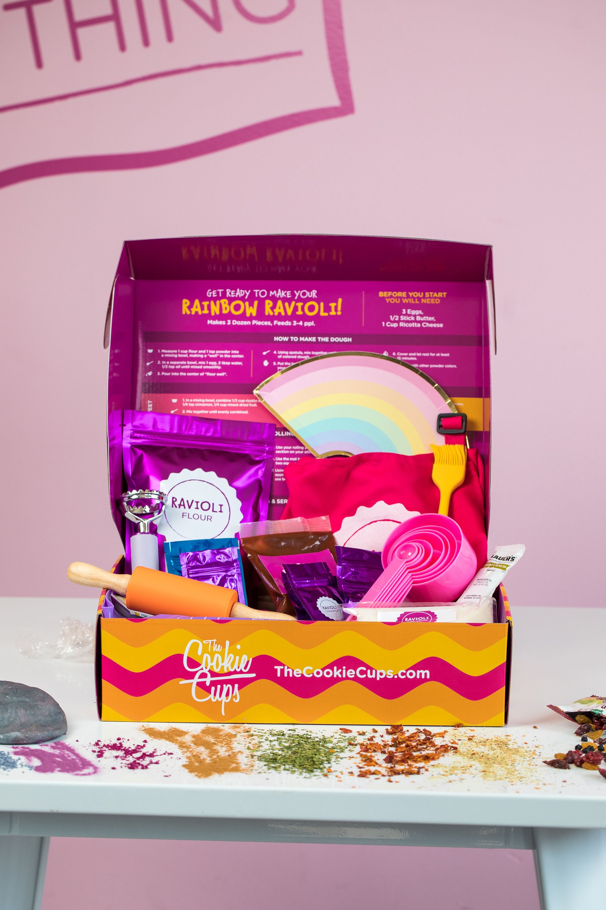 Rainbow Ravioli Making Kit: Kids Cooking Set by the Cookie Cups - Etsy