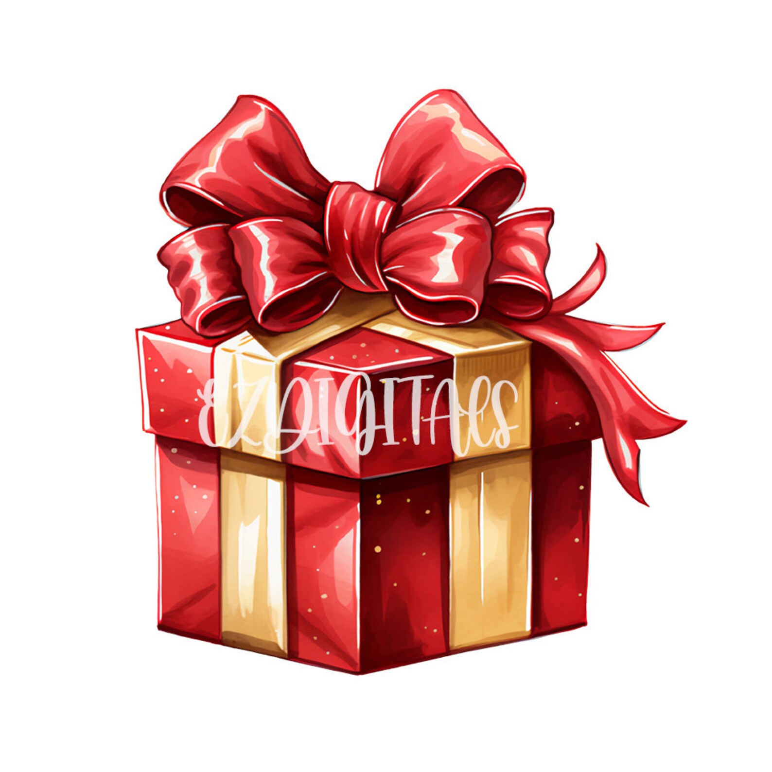 Christmas Present Clip Art Collection - 8 Transparent Pngs With Cute ...