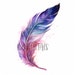Watercolour Galaxy Feather Printable - Fantasy Feather Printables - 12 ...