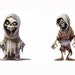 Scary Ghoul Halloween Clipart Pack - 15 Spooky Pngs - Transparent ...