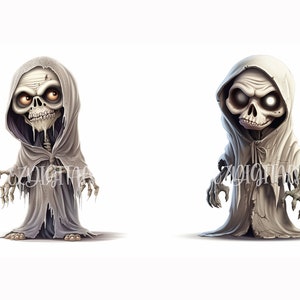 Scary Ghoul Halloween Clipart Pack - 15 Spooky Pngs - Transparent ...