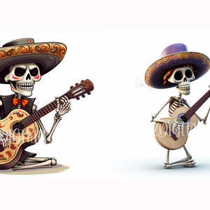 Halloween Printable Skeleton Clip Art 12 High-quality Pngs Transparent ...