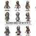 Scary Ghoul Halloween Clipart Pack - 15 Spooky Pngs - Transparent ...